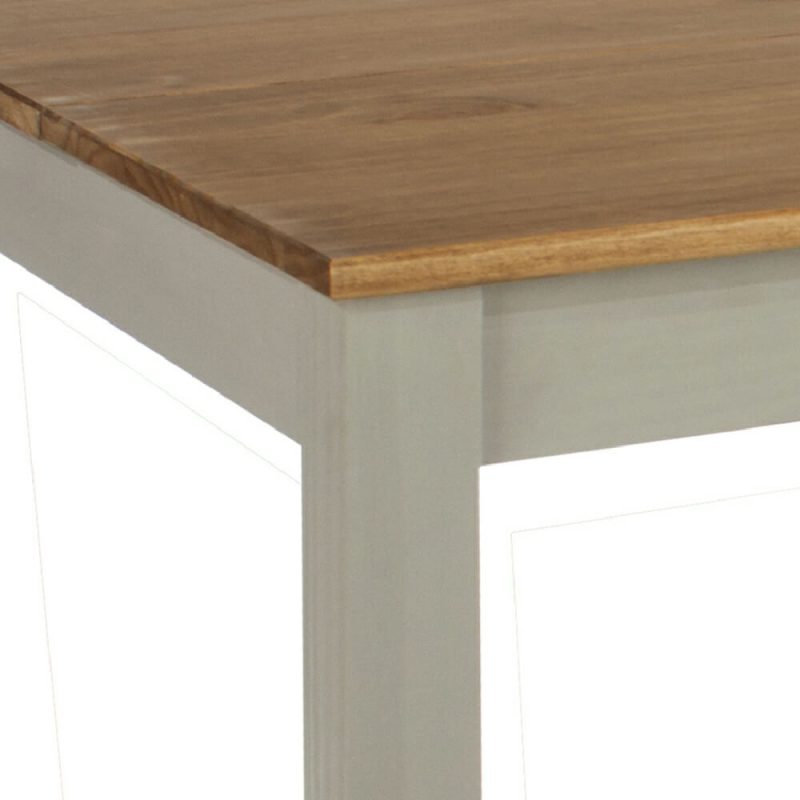 LARGE Dining Table in Grey and Pine [Corona Grey]