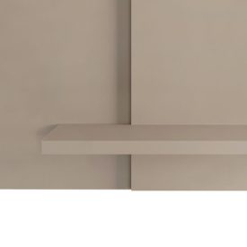 Grey TV Wall Panel with Shelf [Lido] | Cheap-Furniture